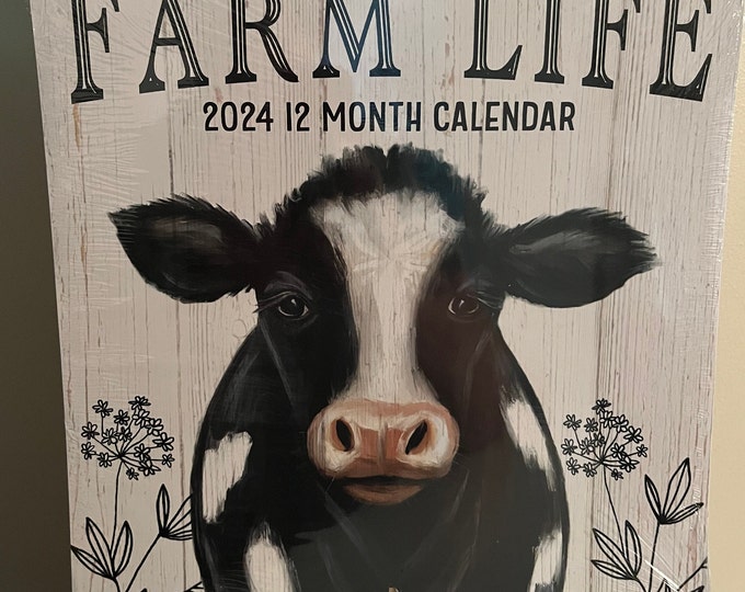 New 2024 Farm Lie 12 Month Calendar - Etsy