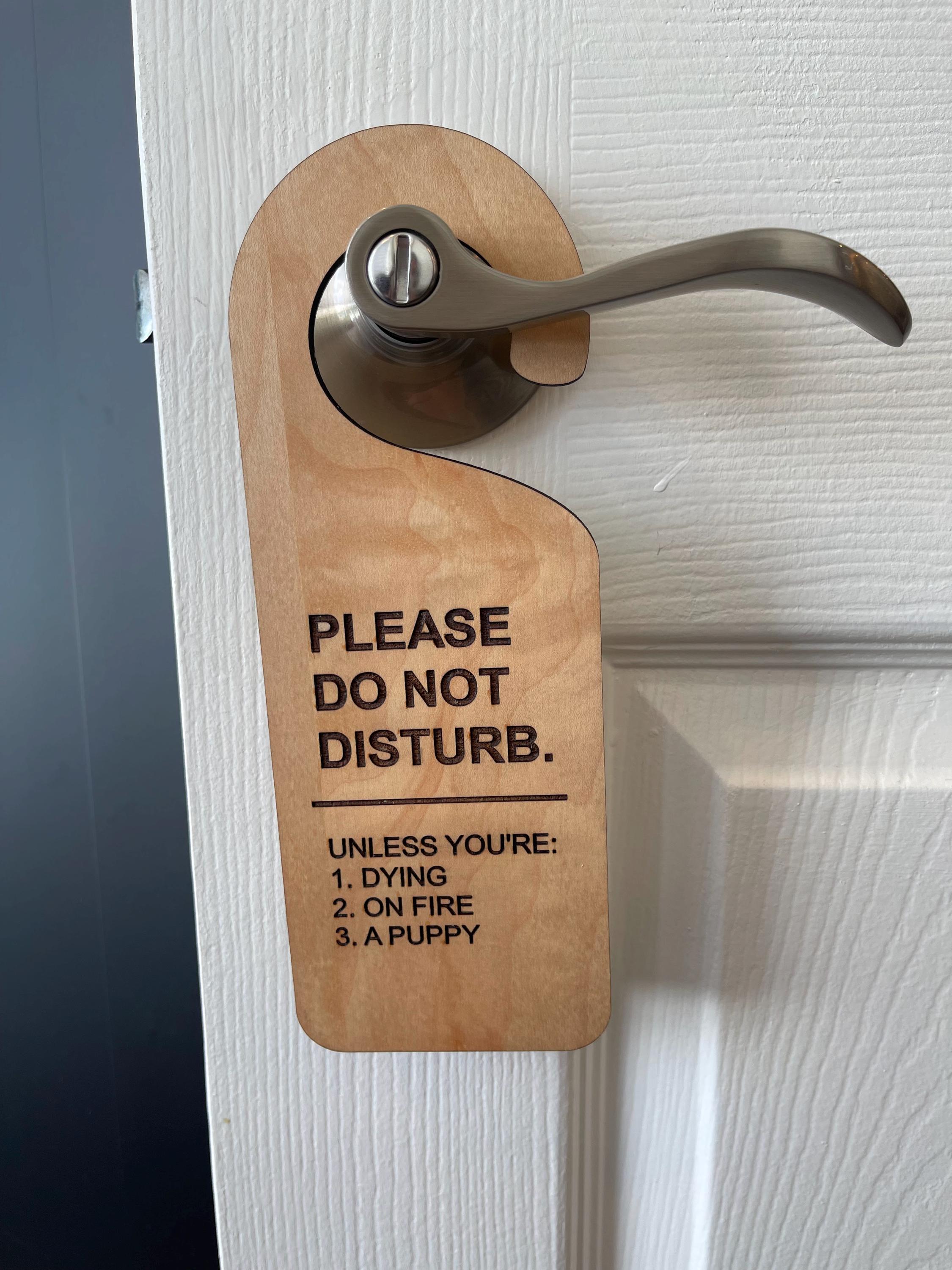 Do Not Disturb Sign, I'm in Here, Work Door Hanger, Door Sign, Office ...
