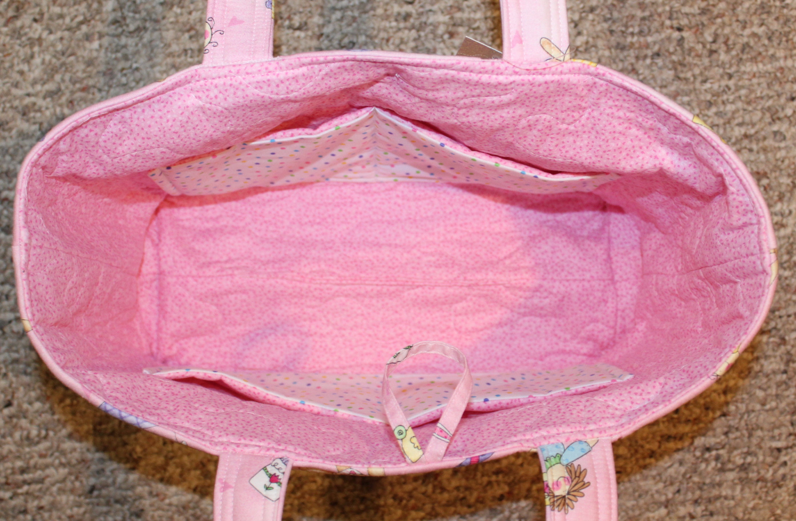 Cute Baby Tote Bag Open Top Button Loop Closure Bags & - Etsy