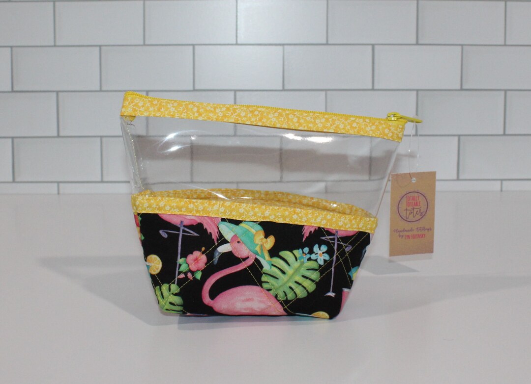 Cute Clear Boxy Vinyl Pouch Top of the Pouch is Made of Clear - Etsy