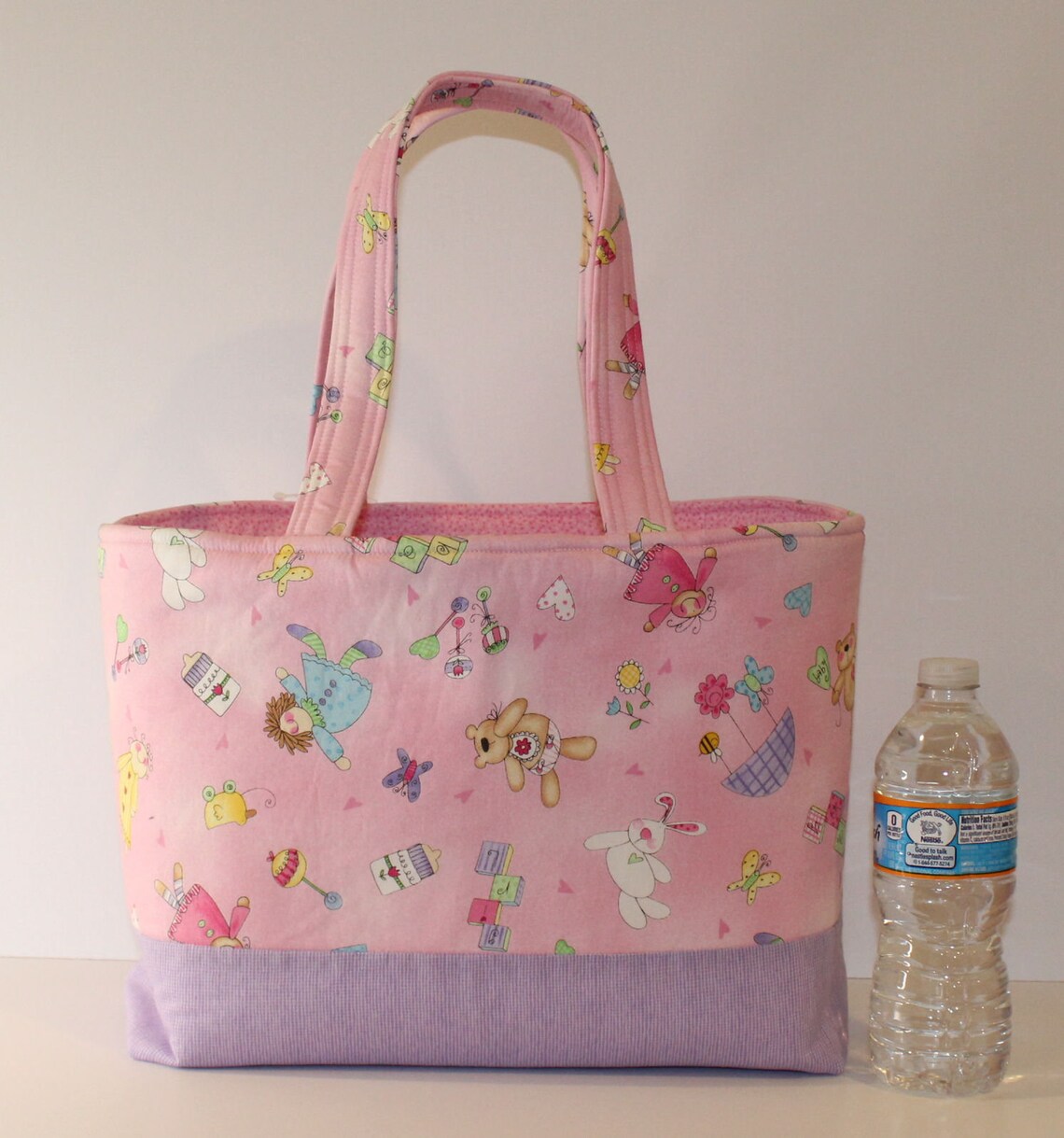 Cute Baby Tote Bag Open Top Button Loop Closure Bags & - Etsy