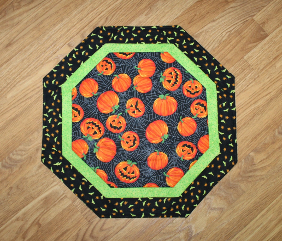Pumpkin Halloween Decor, Octagon Table Cover, Fall Decor, Home Decor ...