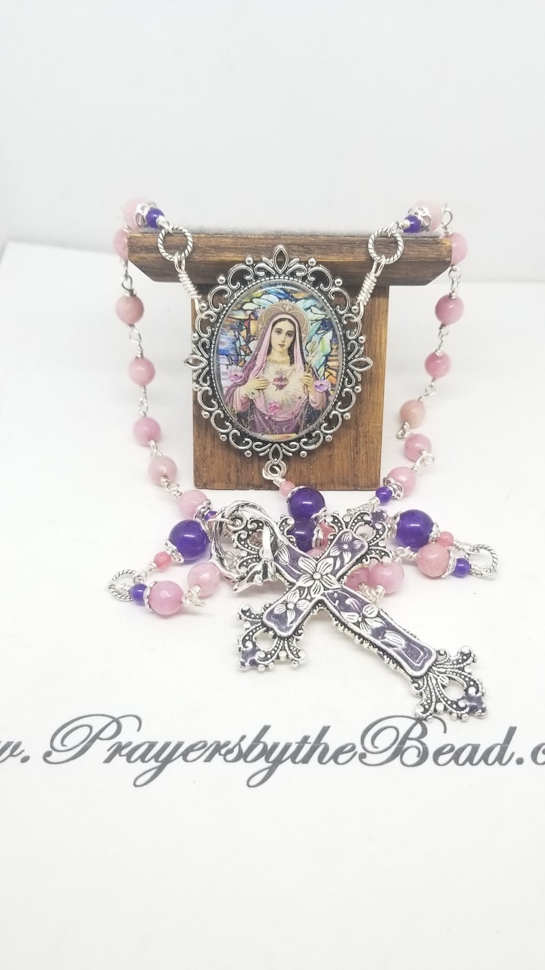 Anglican Opal Prayer Beads Episcopal Prayer Beadsamethyst | Etsy