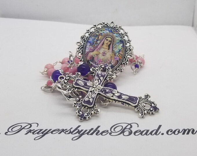 Anglican Opal Prayer Beads Episcopal Prayer Beadsamethyst - Etsy
