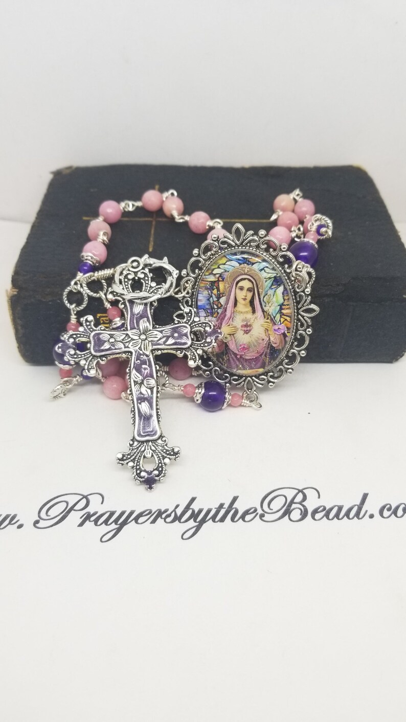 Anglican Opal Prayer Beads Episcopal Prayer Beadsamethyst | Etsy