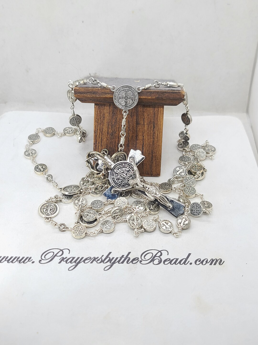 St Benedict Rosary, Crown of Thorns, Heirloom Unbreakable, Demonic ...