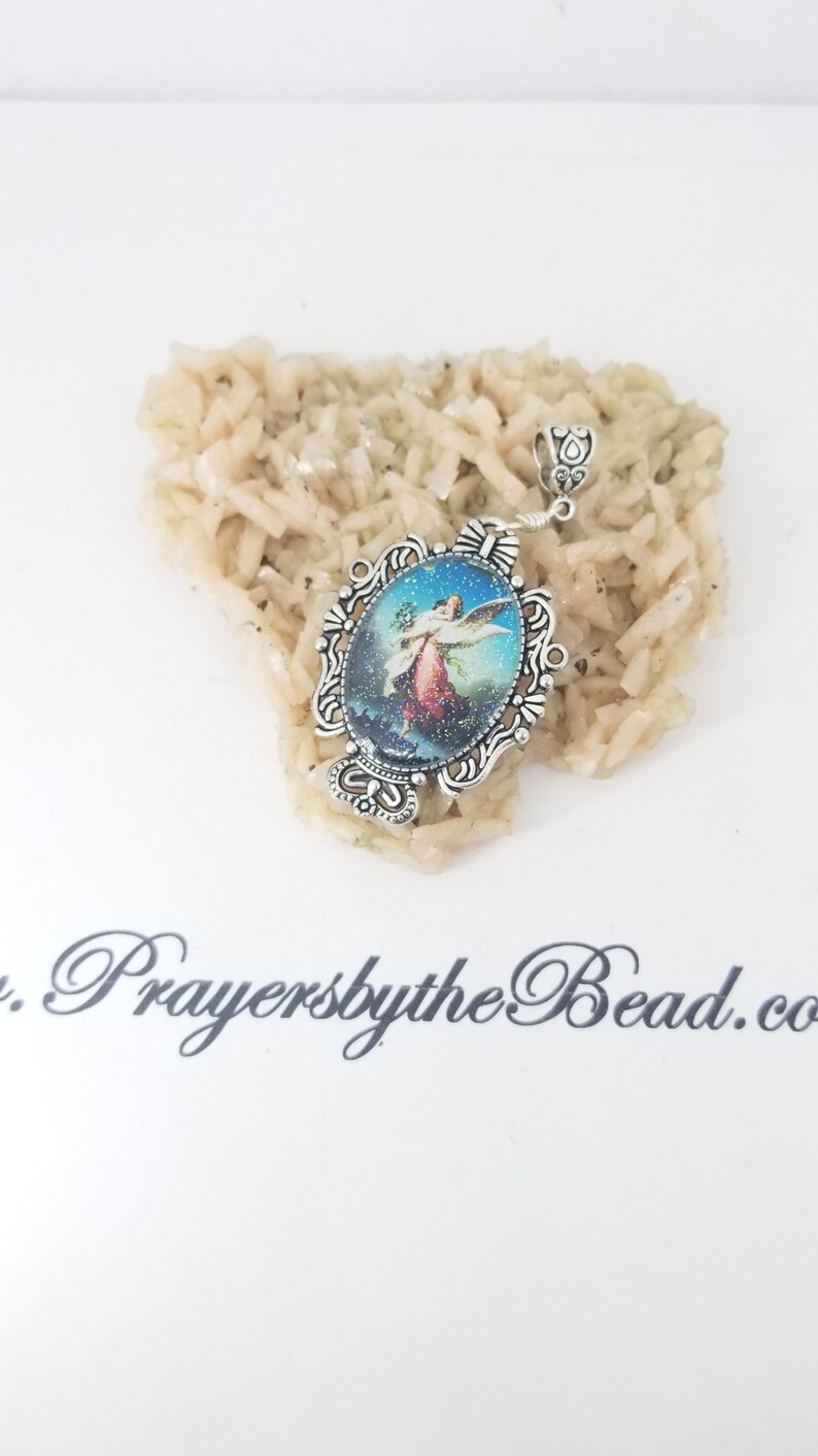 Angel Cameo Pendant,angel With Child Pendant, Vintage Guardian Angel ...