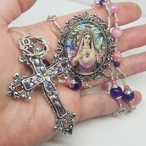 Anglican Opal Prayer Beads Episcopal Prayer Beadsamethyst | Etsy