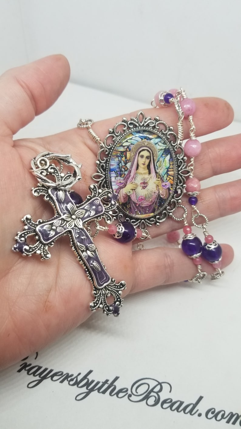 Anglican Opal Prayer Beads Episcopal Prayer Beadsamethyst | Etsy