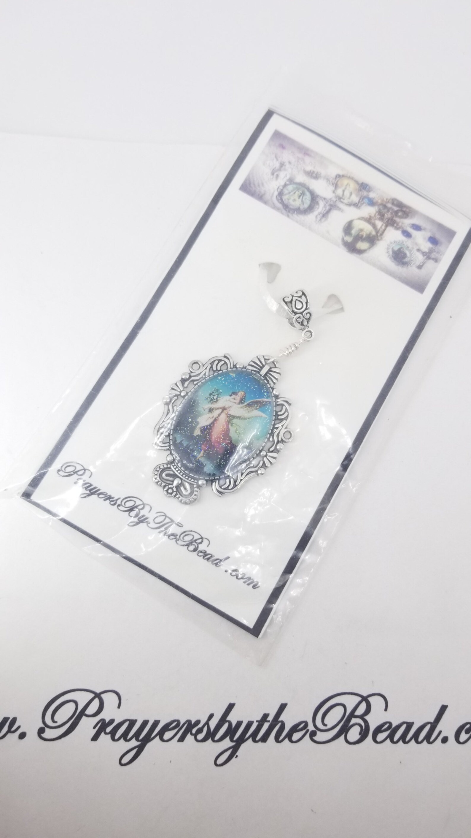 Angel Cameo Pendantangel With Child Pendant Vintage Guardian - Etsy