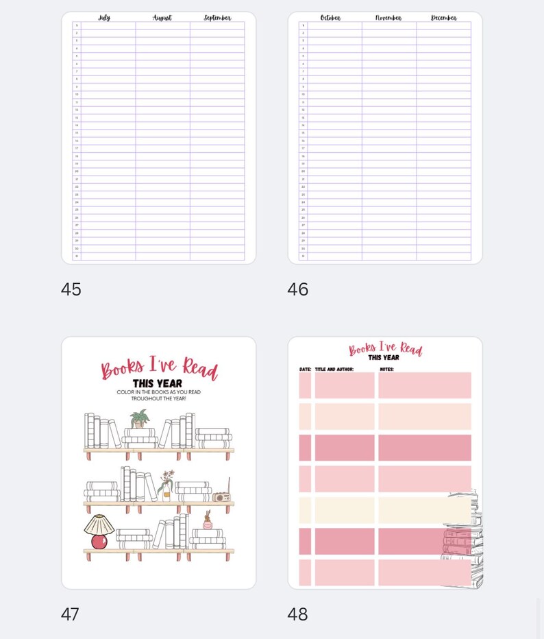 Printable Monthly Planner: Goals, Events, Review (PDF) - Etsy
