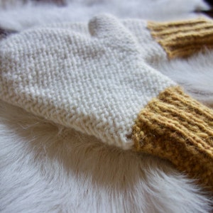 Easy Two Needles Mittens Knitting Pattern | Etsy