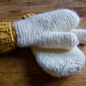 Easy Two Needles Mittens Knitting Pattern | Etsy