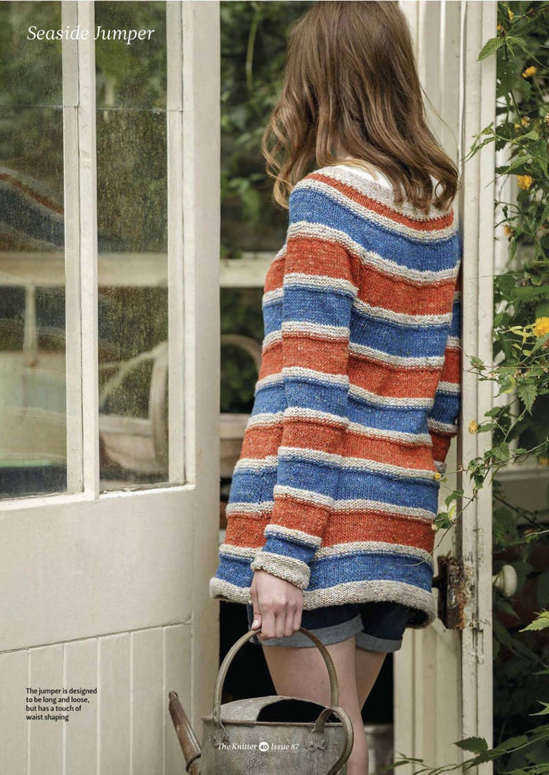 PDF Knitting Pattern for Seaside Jumper - Etsy