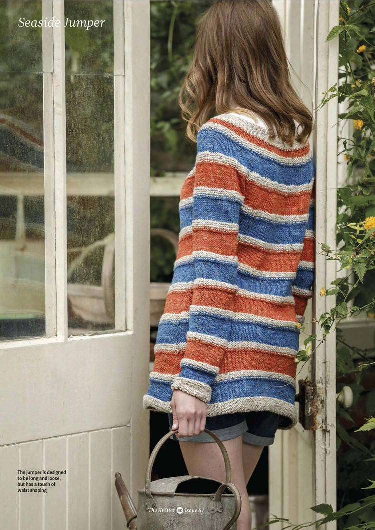 PDF Knitting Pattern for Seaside Jumper - Etsy