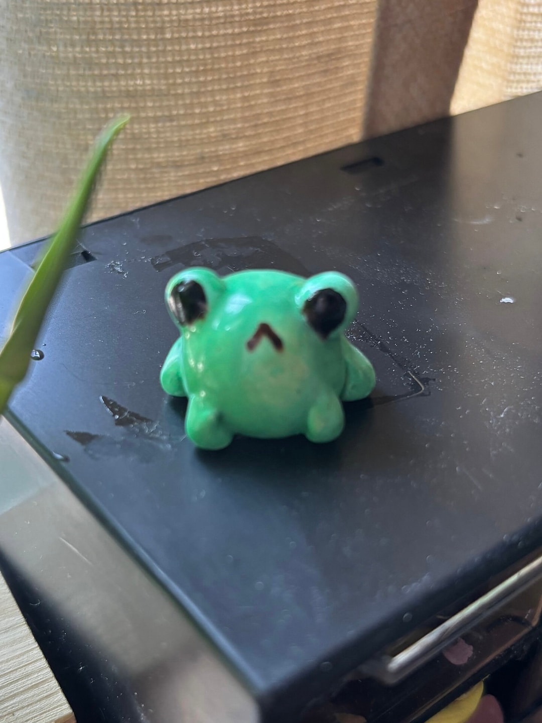 Cottagecore Frog Handmade Air Dry Clay Fairycore, Frogcore Desk ...