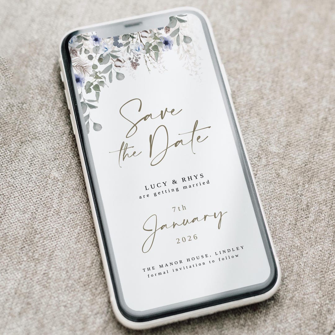 Save the Date Template, Editable Save the Date, Digital Download ...