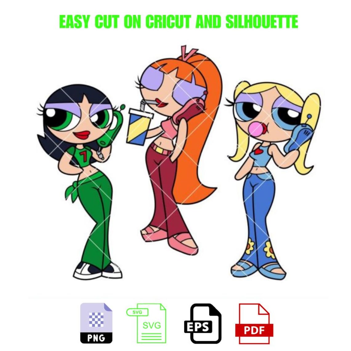Powerpuff Girls Bundle Svg, Blossom Eyes Svg, Buttercup Svg, Bubbles ...