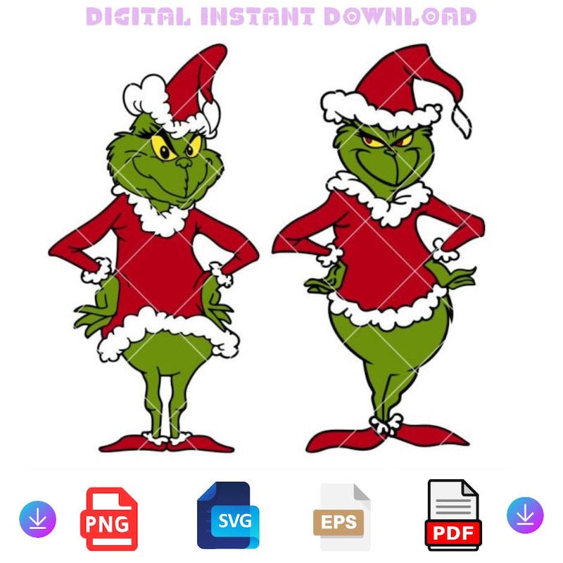 Grinch Cut Out Printable - Etsy