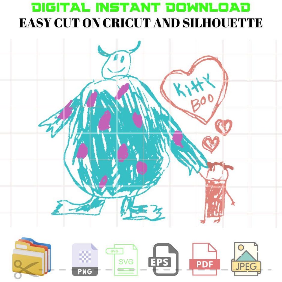 Monsters Inc. Clipart, Monsters Inc SVG, Instant Download, Monsters Inc ...