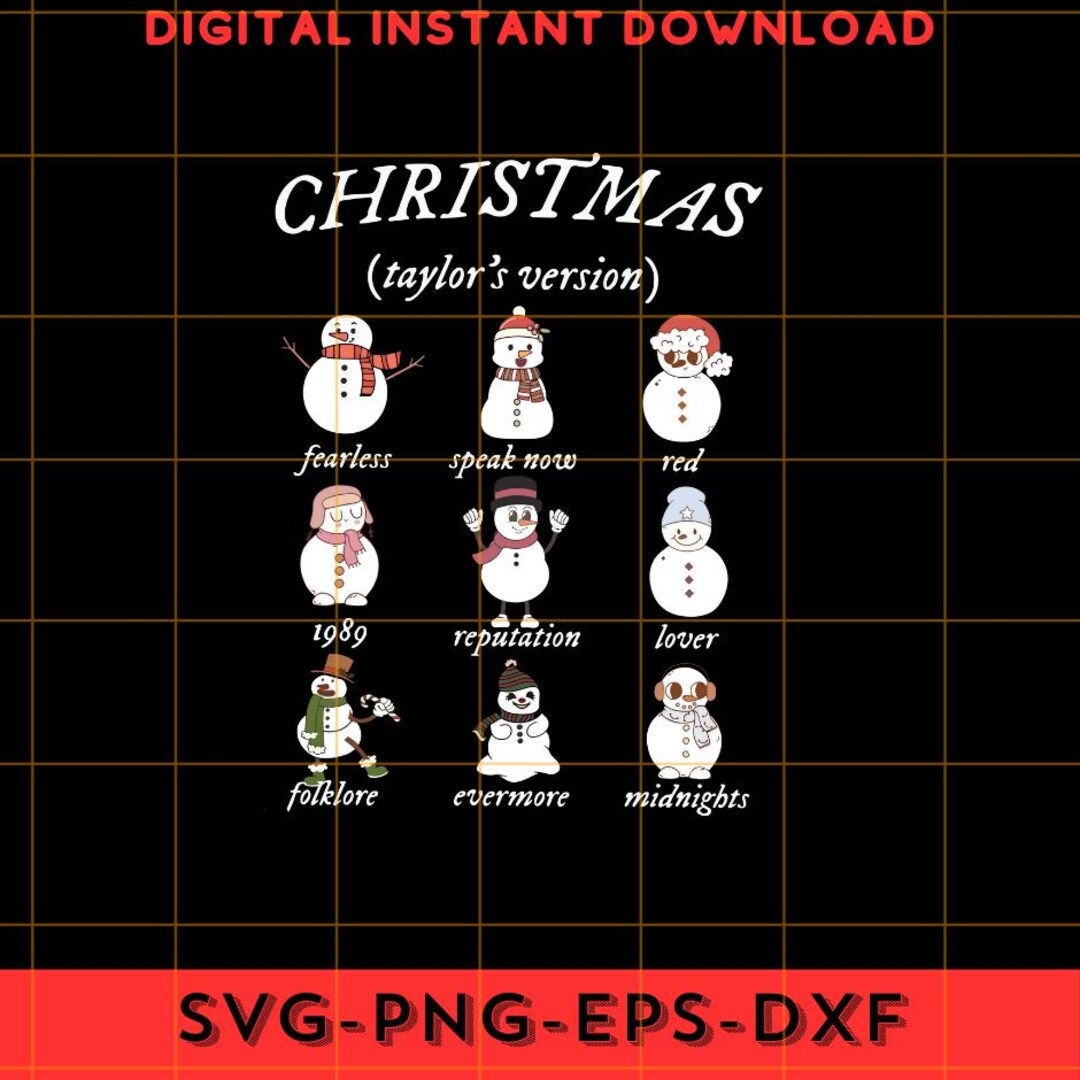 Christmas Taylor Svg, Swift Png, Era Tour Christmas Svg, Svg for Cricut ...
