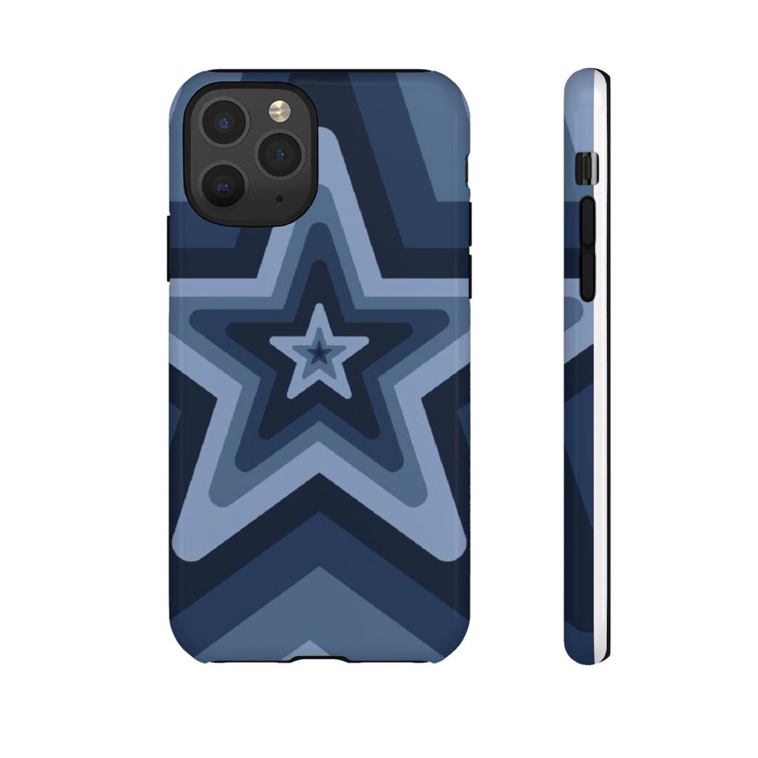 Y2K Cute Aesthetic Blue Star Tough Cases, Minimalistic Phone Cases for ...