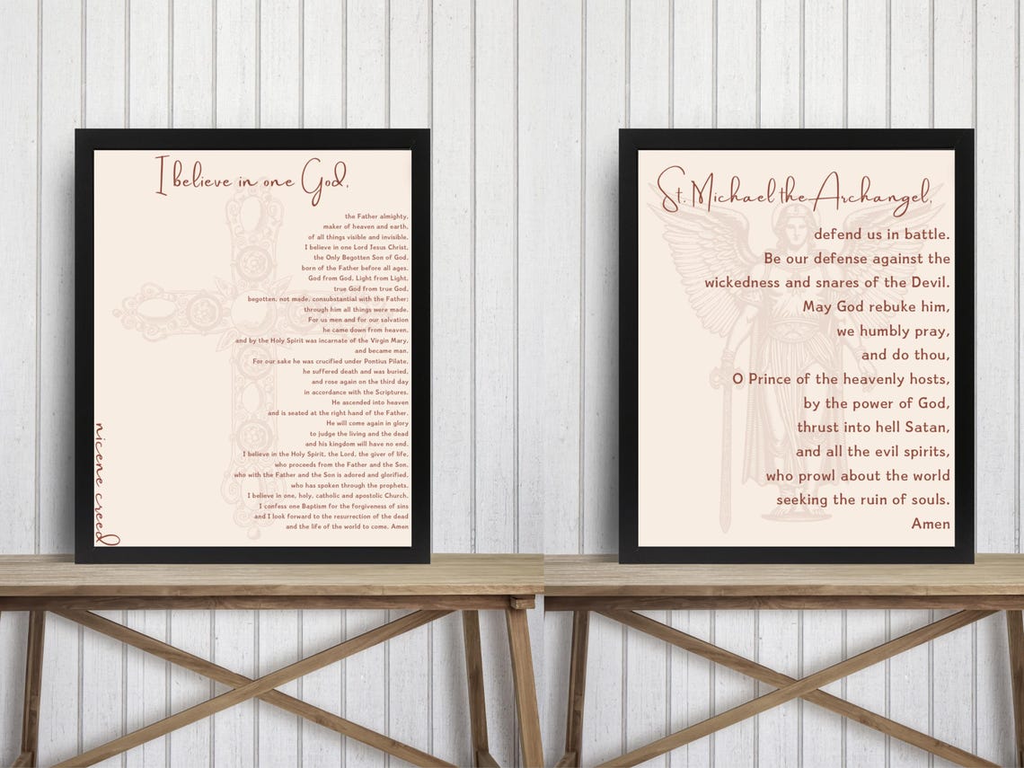 Catholic Prayer Bundle Printable, Bundle Catholic Prayers Wall Prints ...