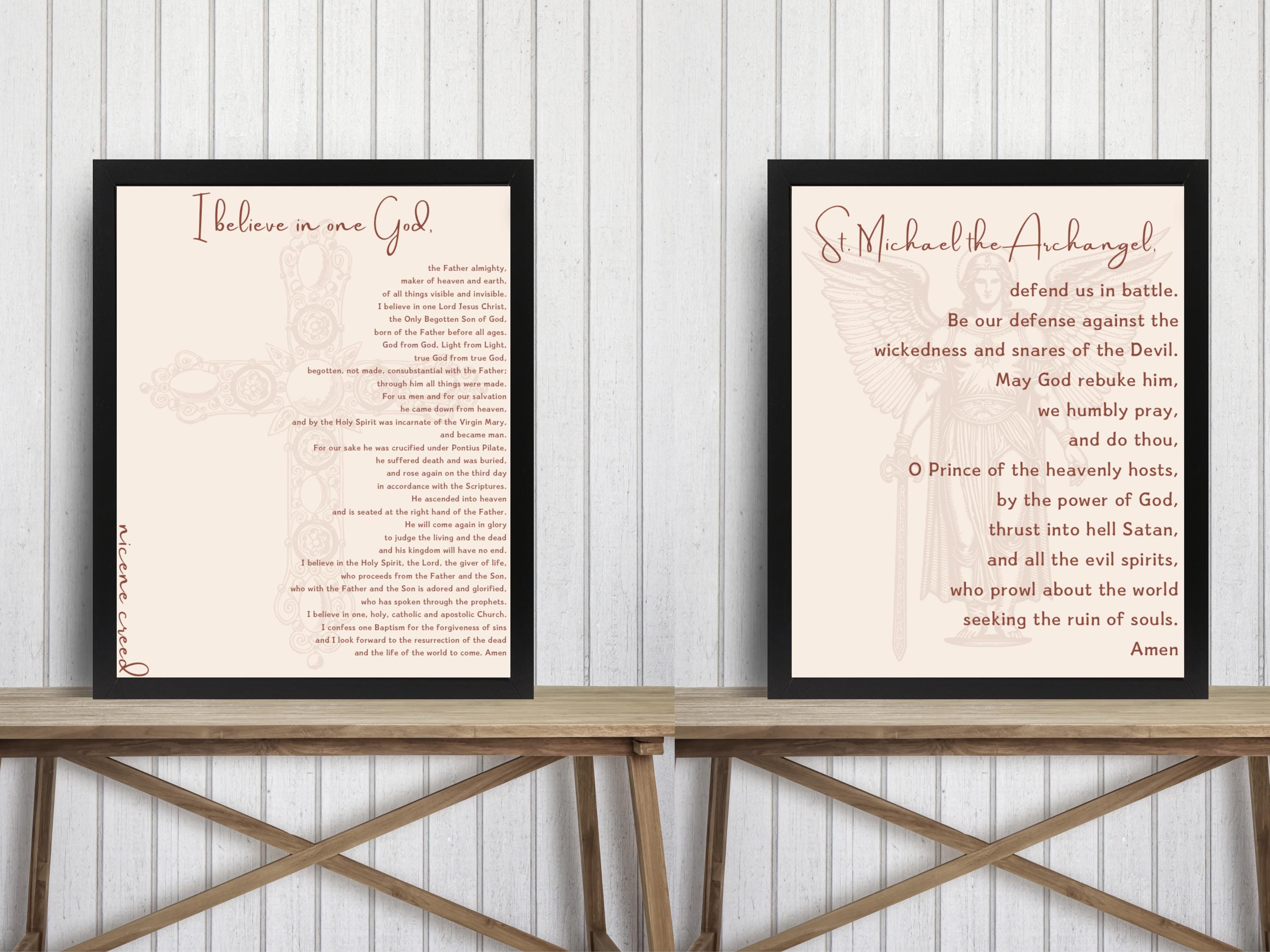 Catholic Prayer Bundle Printable, Bundle Catholic Prayers Wall Prints ...