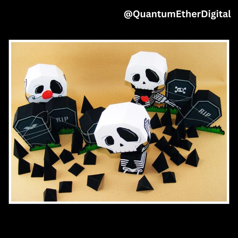 Ghost Face Skull 3D Papercraft, Scream Face 3D Papercraft, 3D Low Poly ...