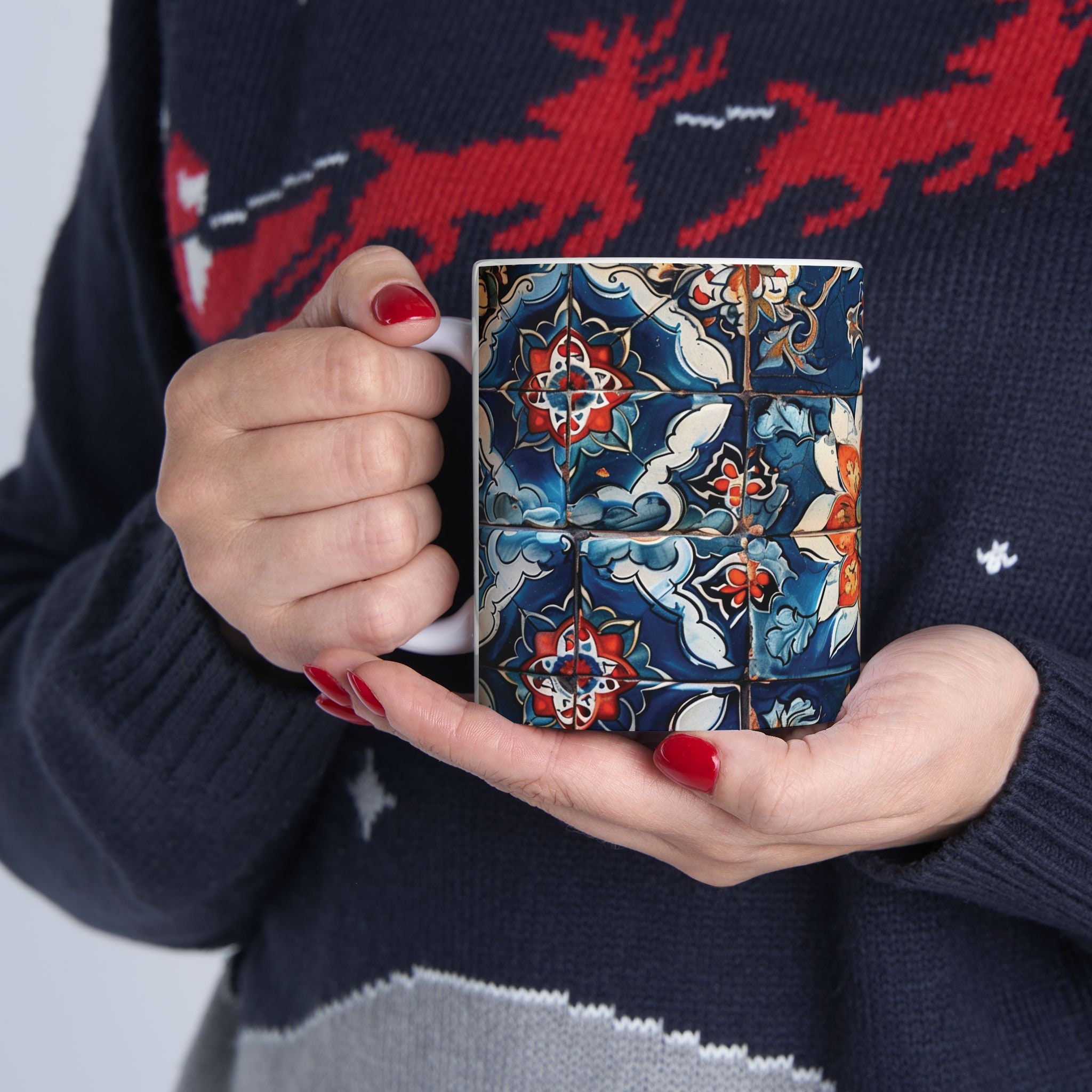 Ottoman Art Style, Iznik Tiles Inspired, Traditional Design Mug - Etsy