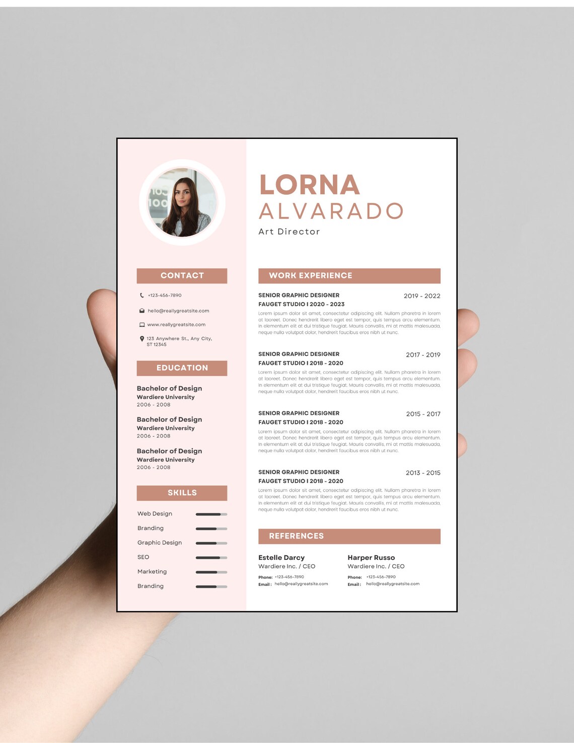 Professional Minimalist & Simple Resume Template Professional CV ...