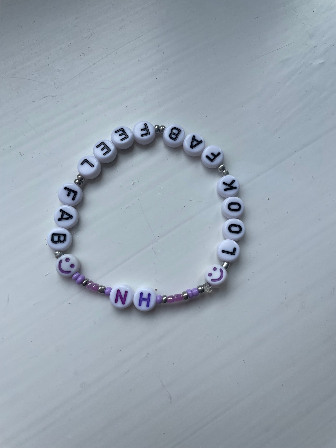 Niall Horan ‘look Fab Feel Fab’ Beaded Bracelet - Etsy