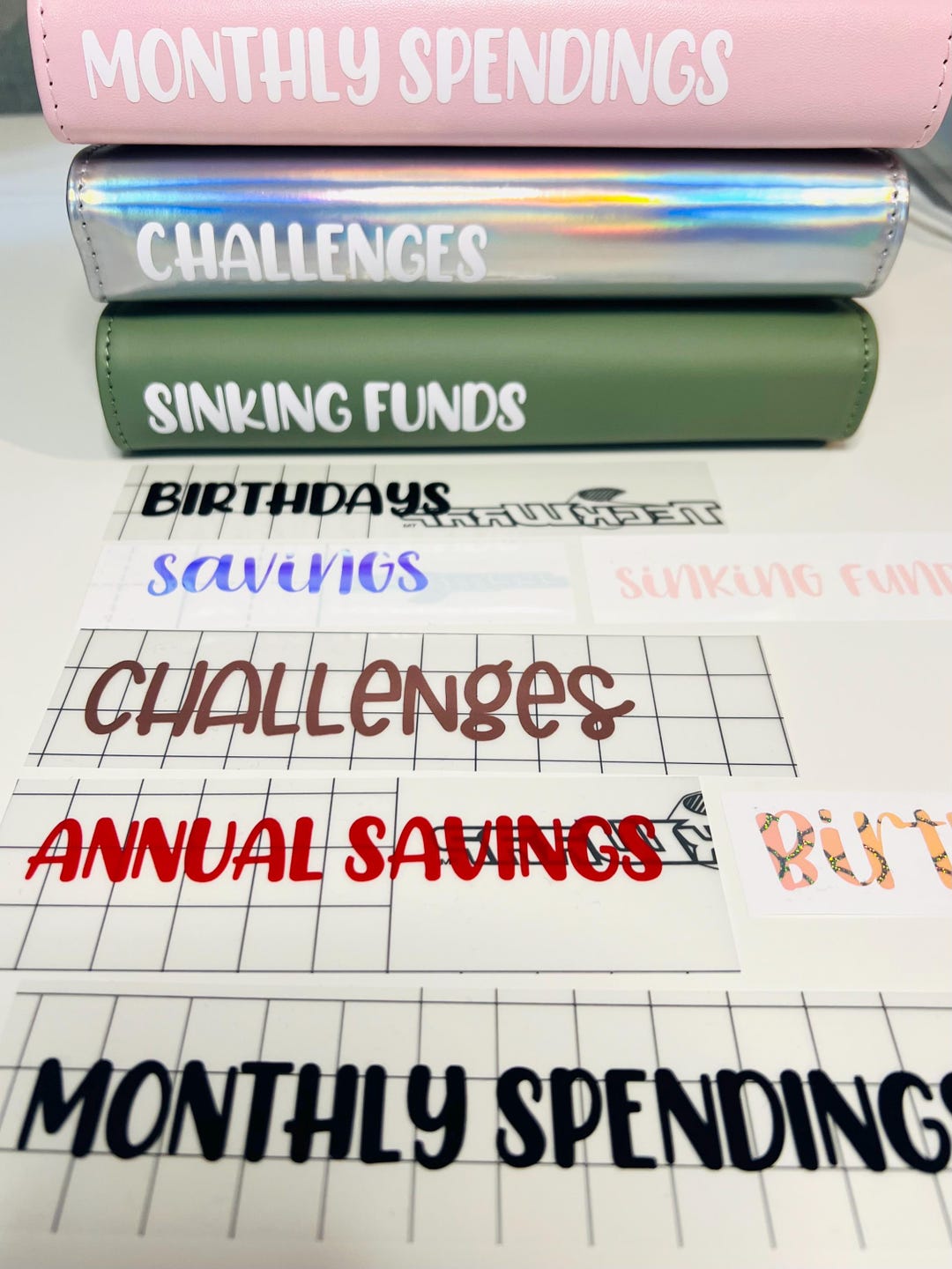 Customizable A6 Budget Binder Spine Labels/wallet Labels | Cash ...