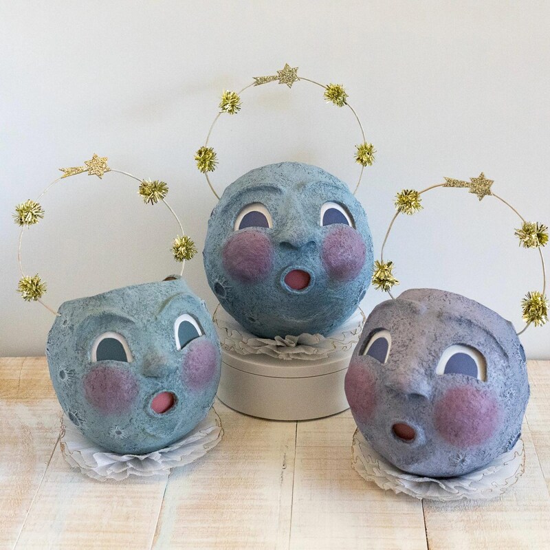Paper Mache Moon - Etsy