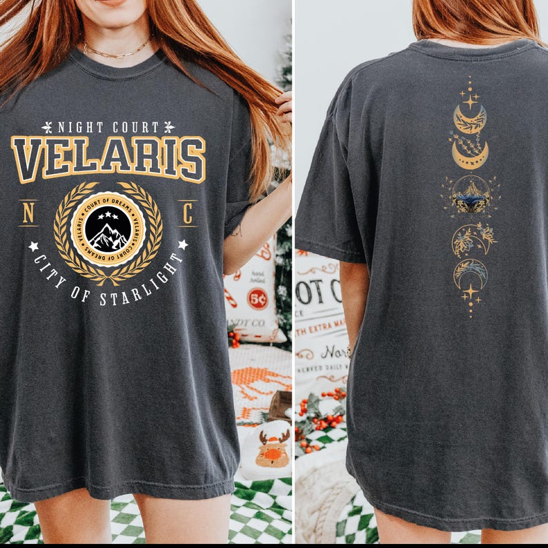 Velaris City of Starlight Two-sided Shirt,thorns and Roses Court of ...