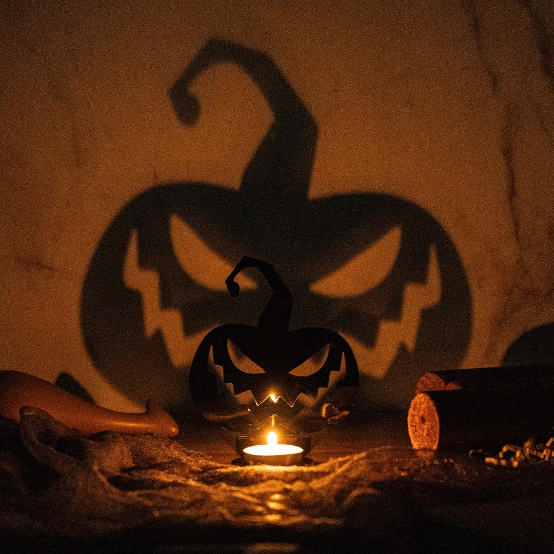 Halloween Tealight Holder, Halloween Party Decor, Shadow Spooky Season ...