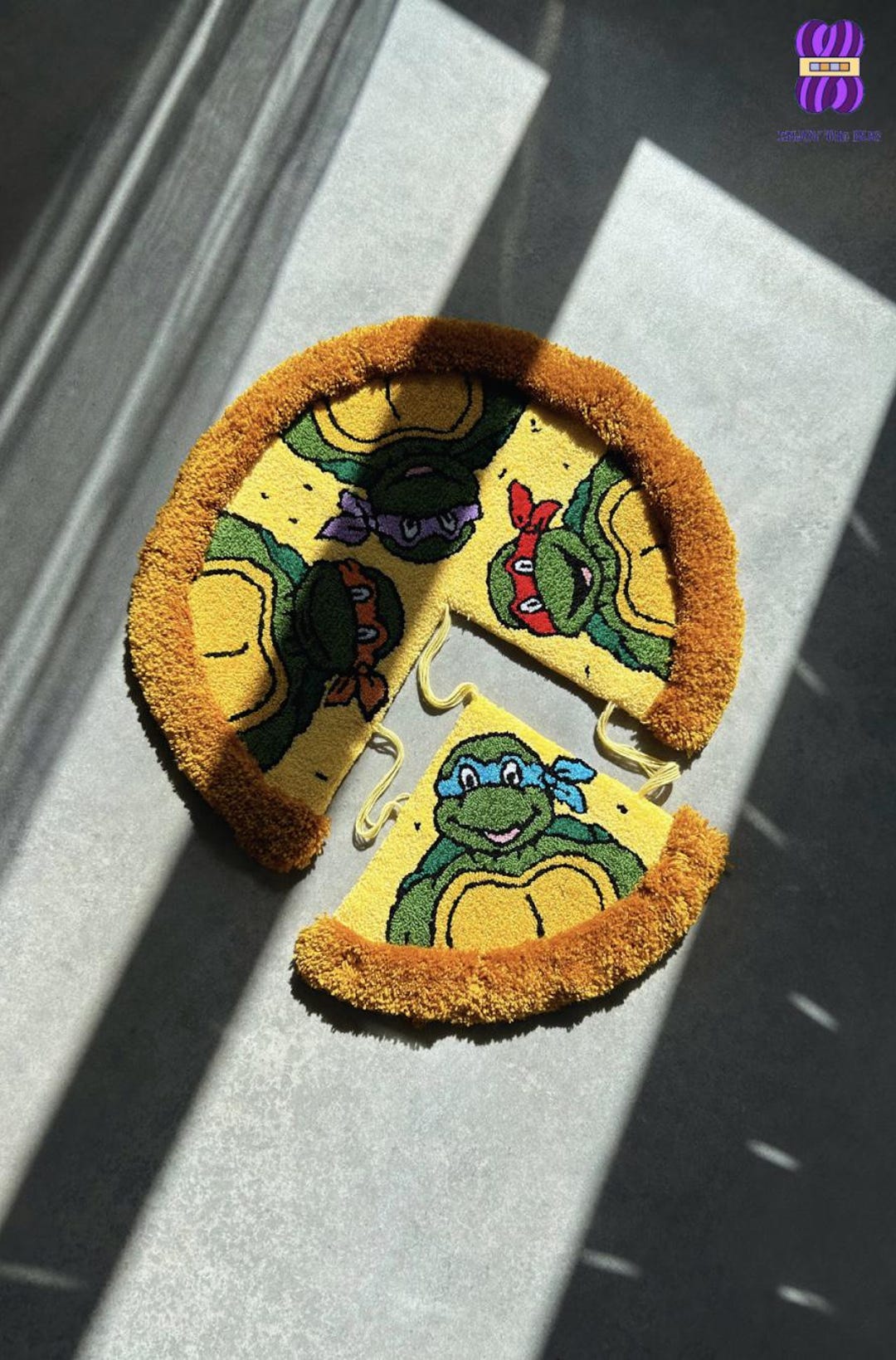 Funny Turtle Rug Handmade Tufted Round Rug Funny Doormat - Etsy