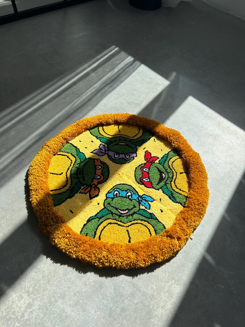 Teenage Mutant Ninja Turtles Tufted Rug Bold Comic-inspired Decor ...