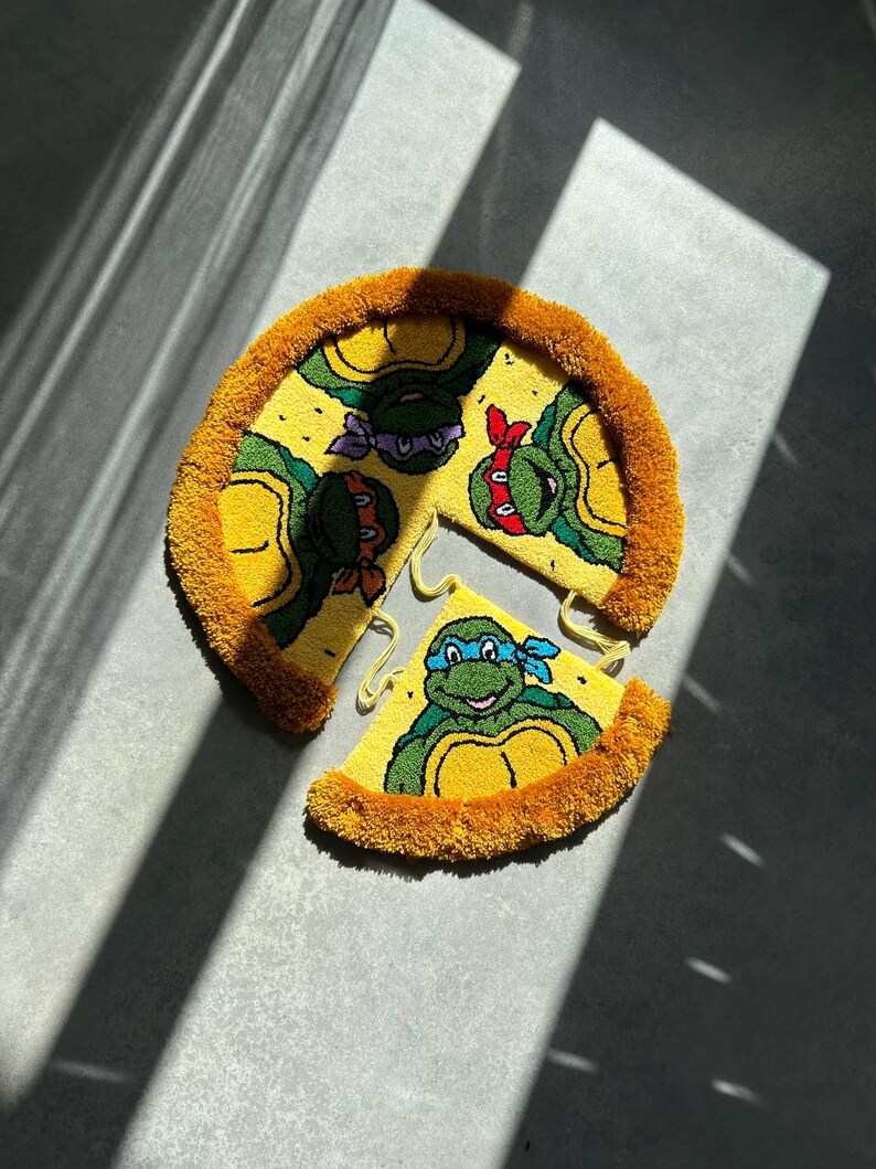 Teenage Mutant Ninja Turtles Tufted Rug Bold Comic-inspired Decor ...
