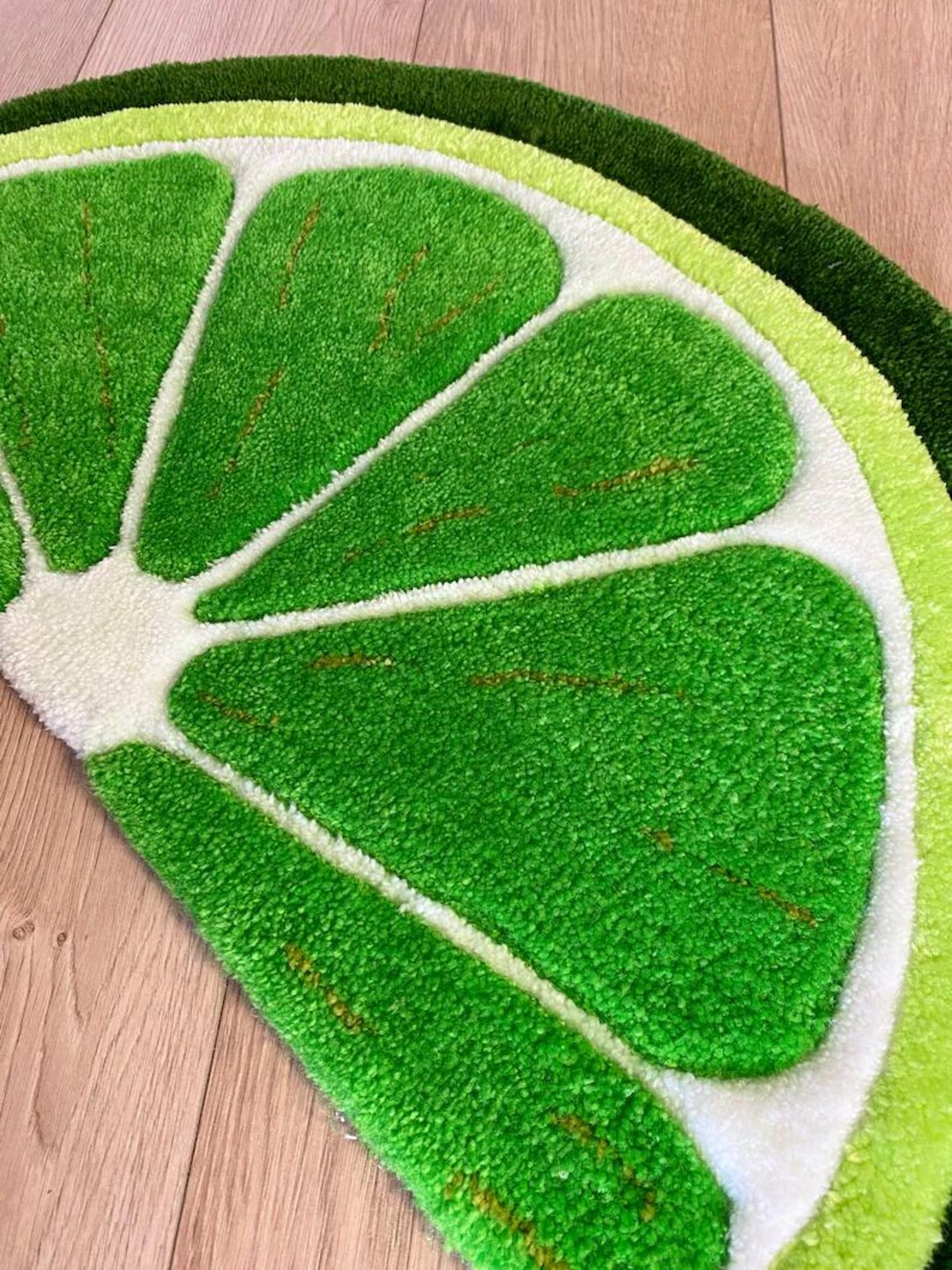 Green Lemon Rug, Custom Rug, Bedroom Rug, Fun Area Rug, Home Decor ...