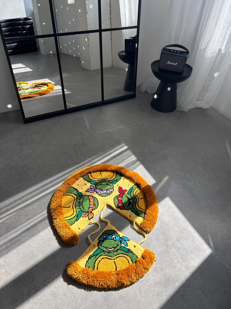 Teenage Mutant Ninja Turtles Tufted Rug Bold Comic-inspired Decor ...