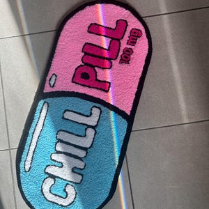 Pill Tufted Rug, Custom Rug, Bedroom Rug, Handmade Rug, Custom Carpet ...