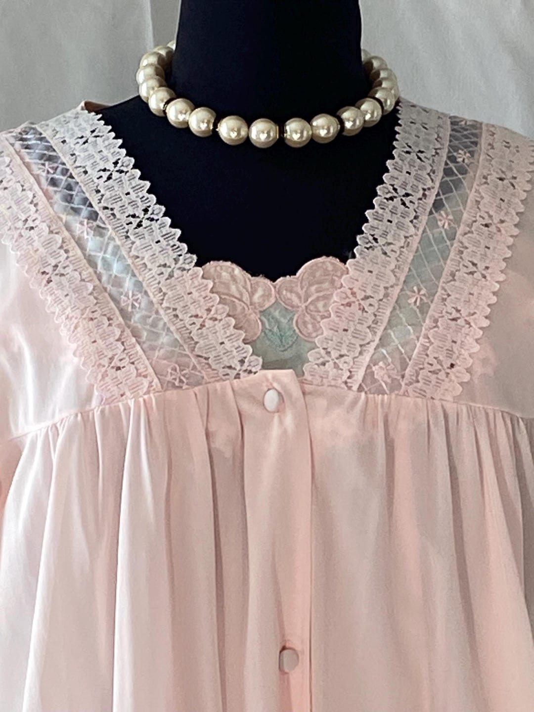 VTG Kelly Reed Powder Pink Robe and Gown Set - Etsy