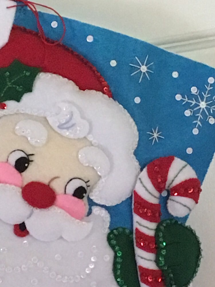 Bucilla 150th Anniversary hello Santa Felt - Etsy Bucilla 150th Anniversary hello Santa Felt - Etsy