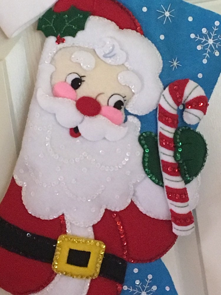 Bucilla 150th Anniversary hello Santa Felt - Etsy Bucilla 150th Anniversary hello Santa Felt - Etsy