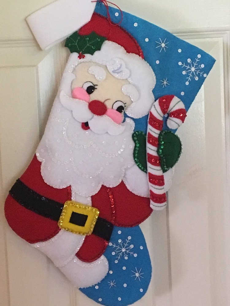 Bucilla 150th Anniversary hello Santa Felt - Etsy Bucilla 150th Anniversary hello Santa Felt - Etsy