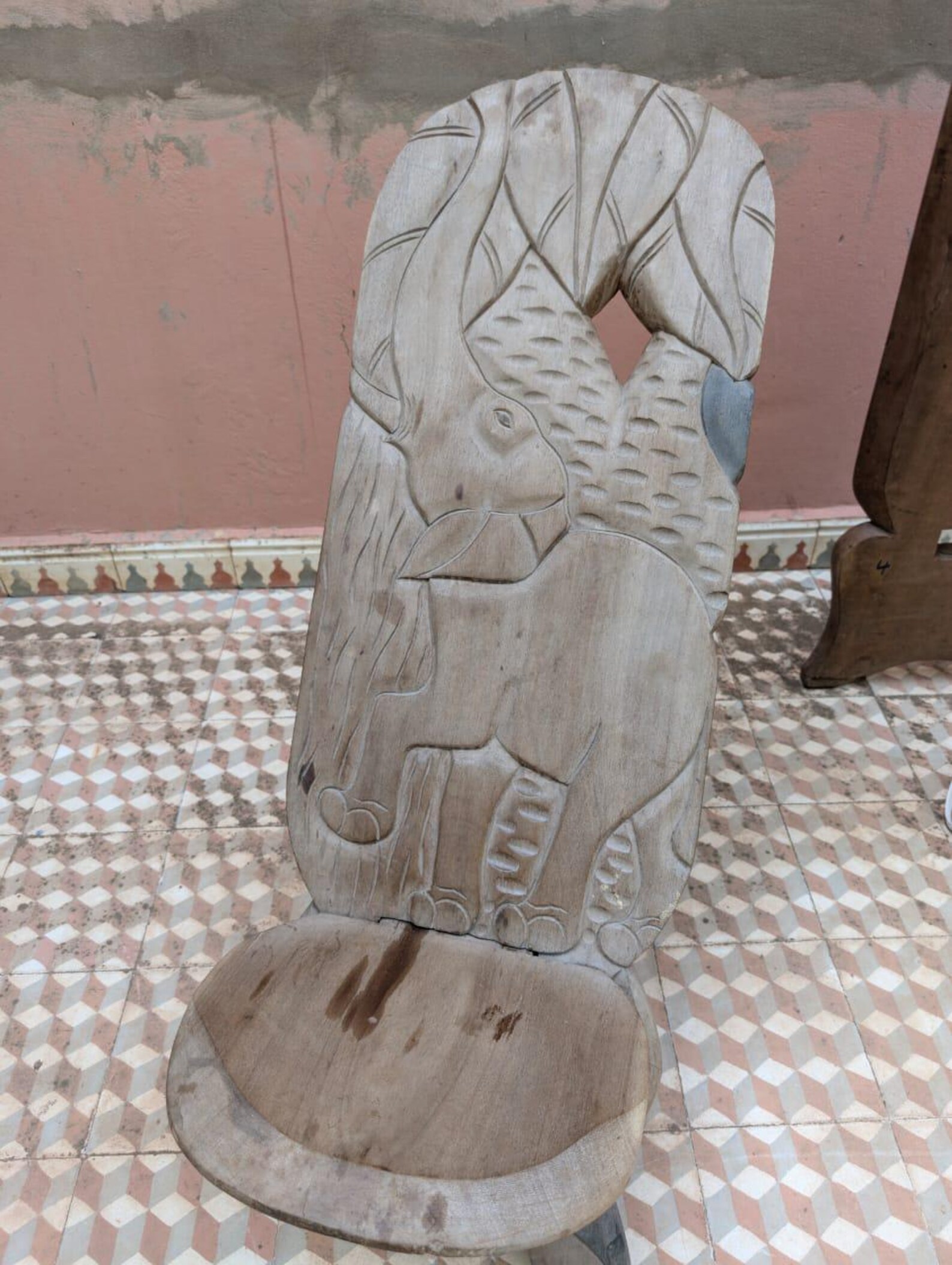 Big Vintage African Chair From Mali - Etsy