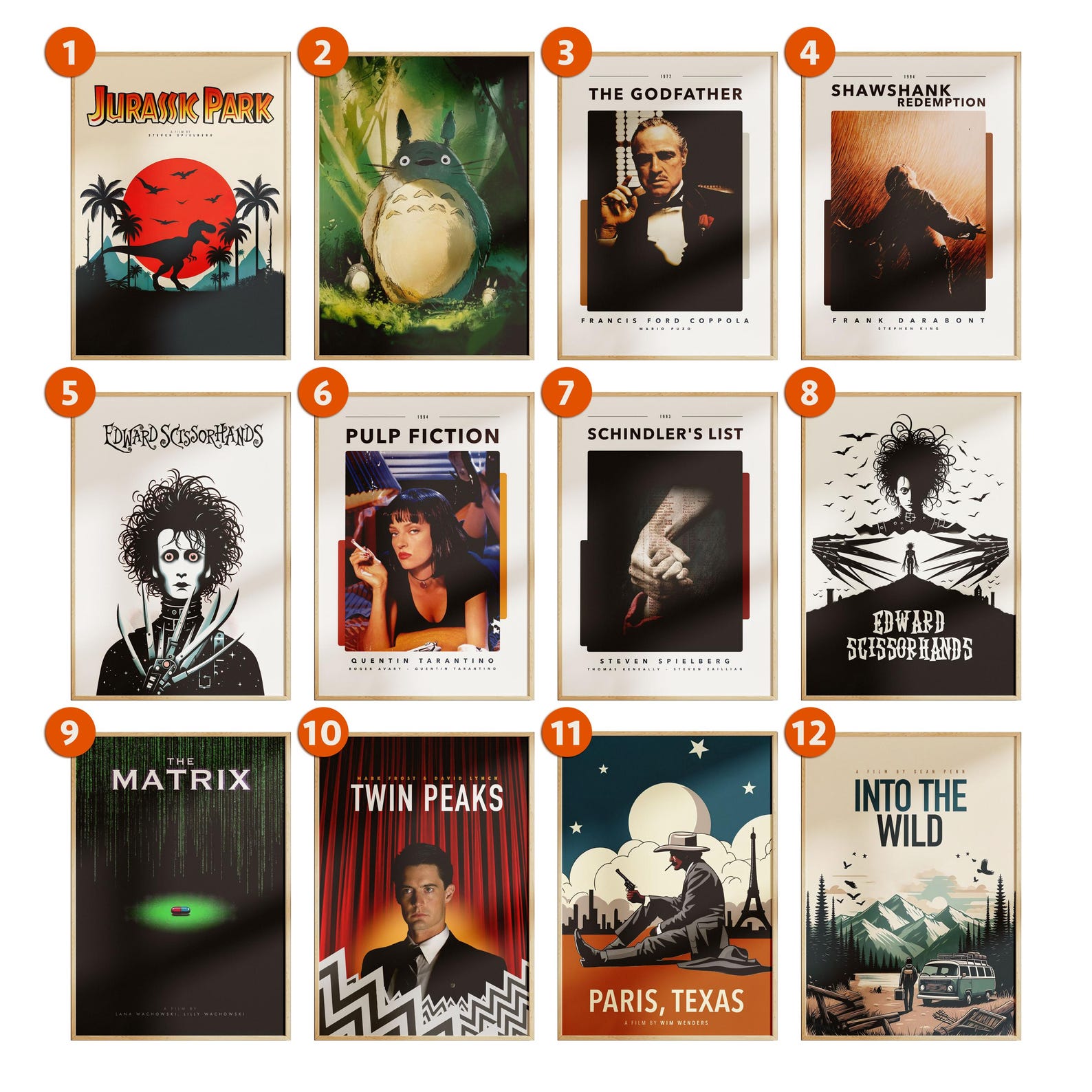 10 Movie Poster Set, Digital Movie Poster Set, Digital Poster Set ...