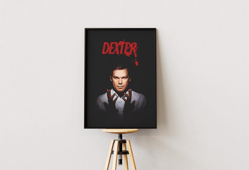 Dexter Poster, Tv Series Print Poster, Retro Poster, Minimalist Art ...