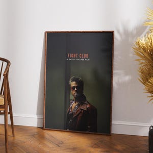 Fight Club Movie Poster, Digital Print, Movie Lovers Gift, Printable ...